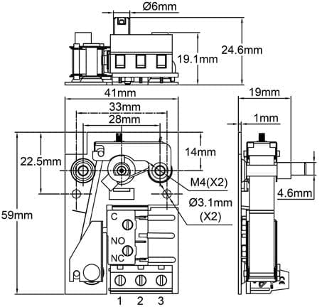 Miniature mechanical humidistat module, for incorporation. 30-100% ...