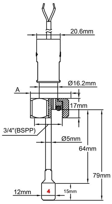 Paddle flow switches, reed switch contact, built-in 16A SPDT relay ...