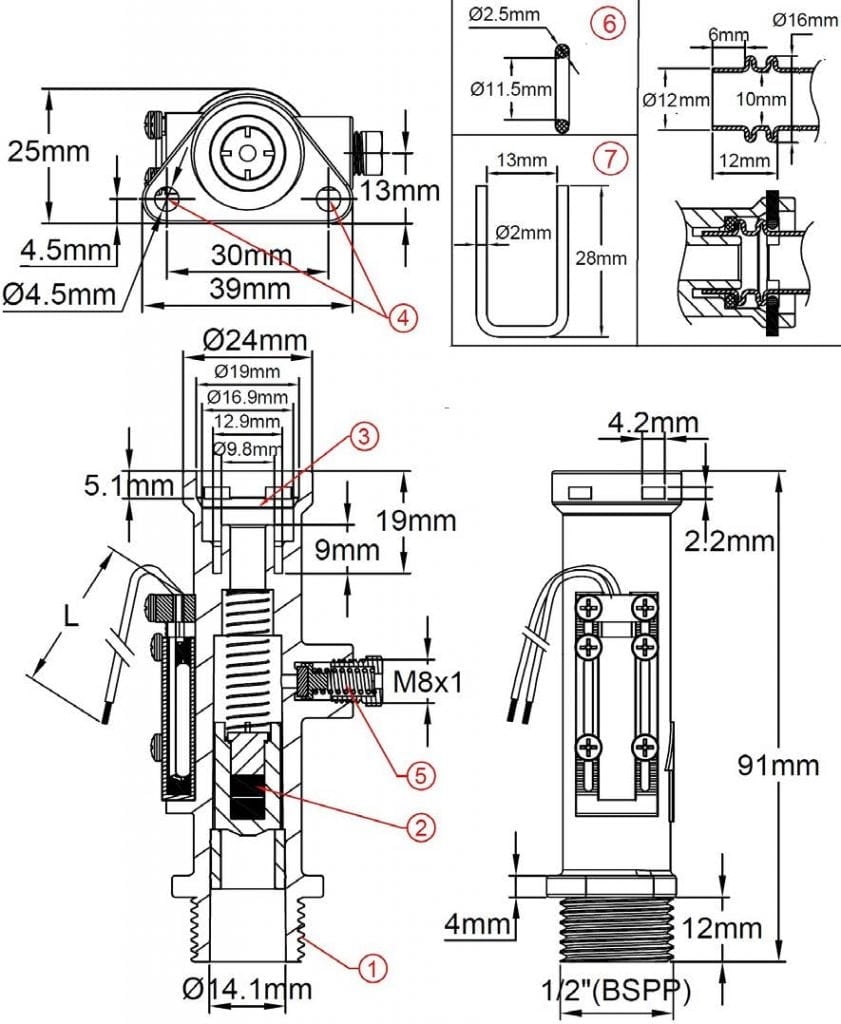 Piston type flow switches – JPC France